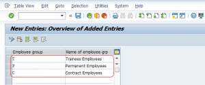 SAP HR - Define Employee Group in SAP