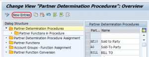 Setup Partner Determination Procedure in SAP SD