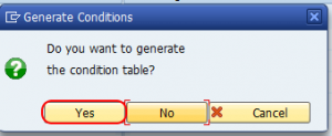 How to Define Condition Table in SAP SD (V/03)