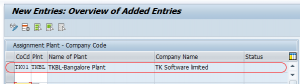 SAP MM How to Assign Plant to Company Code