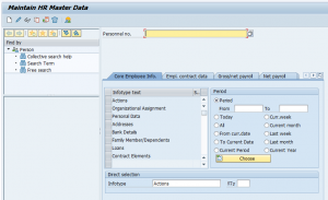 SAP HR - What is an Infotype Menu (Define Infotype Menus)