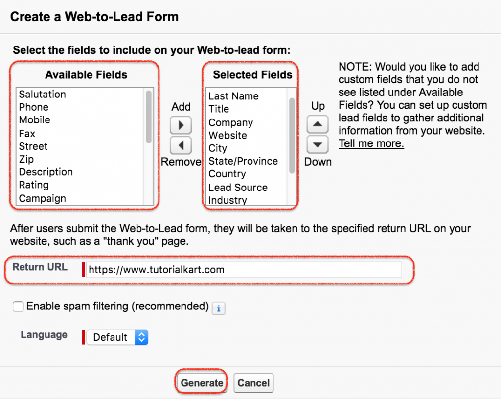 Salesforce Web to Lead Forms - Lead Management