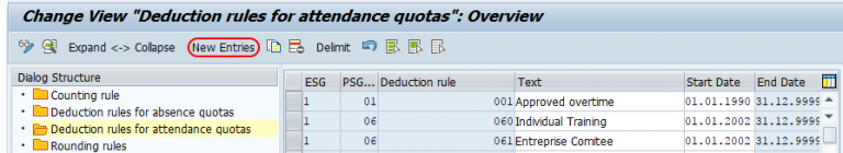 SAP HR - Define Counting Rules