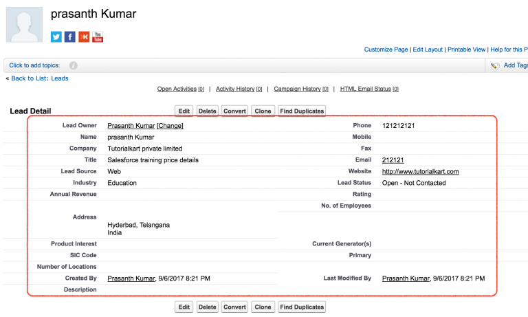Salesforce Web to Lead Forms - Lead Management