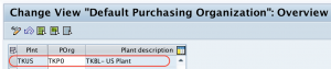 SAP MM - Assign Standard Purchasing Organization to Plant