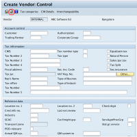 SAP FICO - Create Vendor Master Record (Vendor Code) in SAP