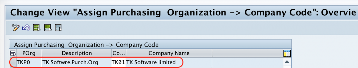 SAP MM - Assign Purchase Organization to Company Code