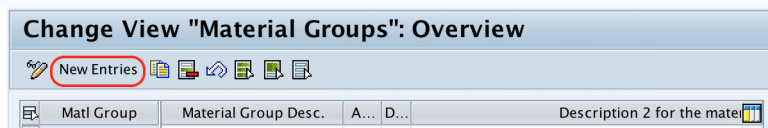 SAP MM - Define Material Groups