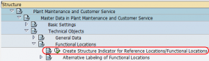 SAP MM - Create Structure Indicator for Functional Locations