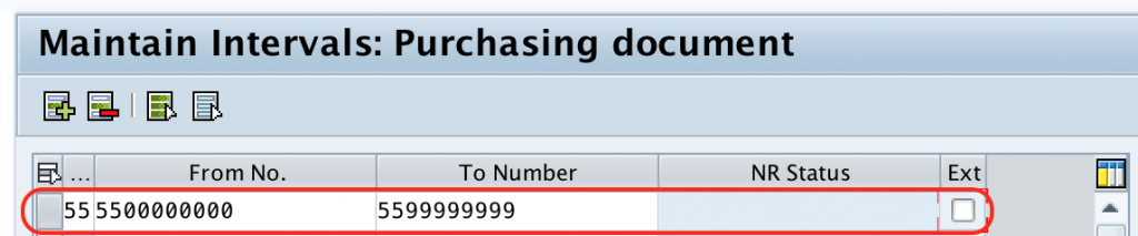 SAP MM - Define Number Ranges for Purchase Order (PO)