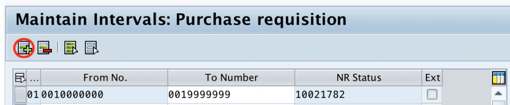 SAP MM - Define number ranges for purchase requisition in SAP