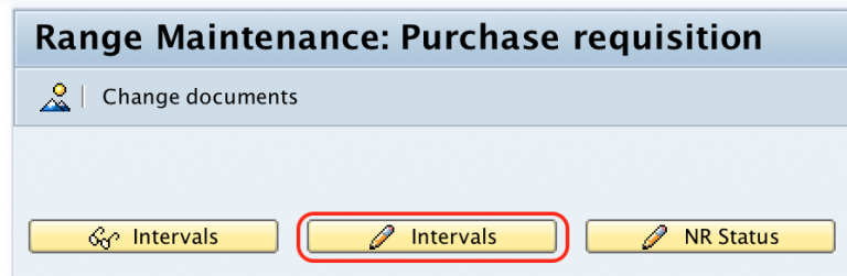 SAP MM - Define number ranges for purchase requisition in SAP