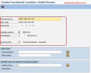 SAP PM - Create Functional Location in SAP