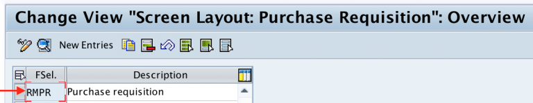 SAP MM - Define Screen Layout at Document Level