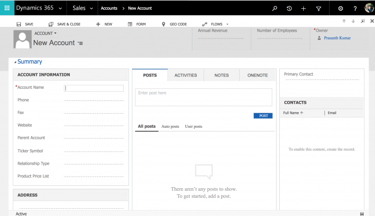 Different Dynamics 365 Sales Entities - Shares and Sales Entities