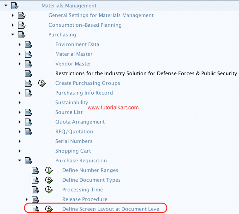 Sap Mm Define Screen Layout At Document Level