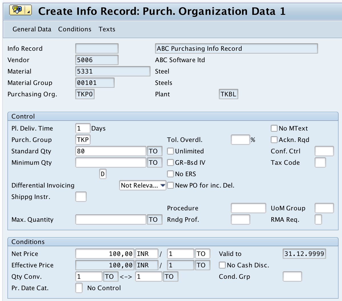 SAP MM - How to Create Purchase Info Record SAP MM - How to Create Purchase Info Record