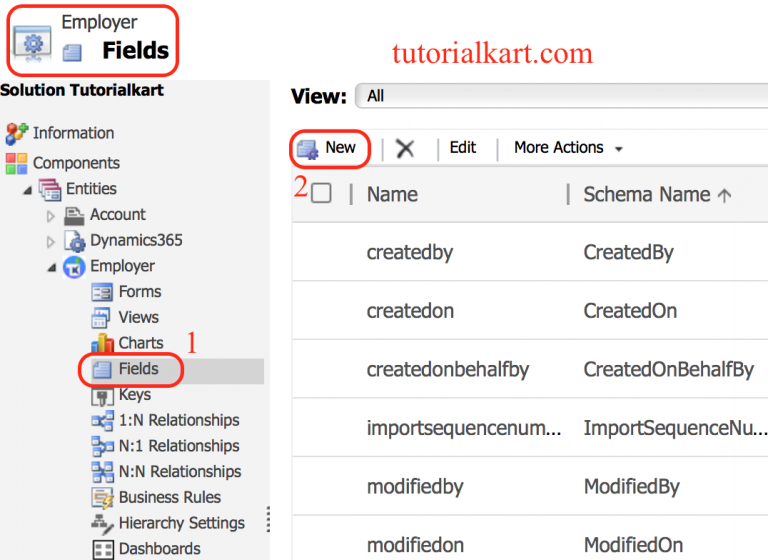 How to Create Entity fields in Dynamics 365 - Custom fields
