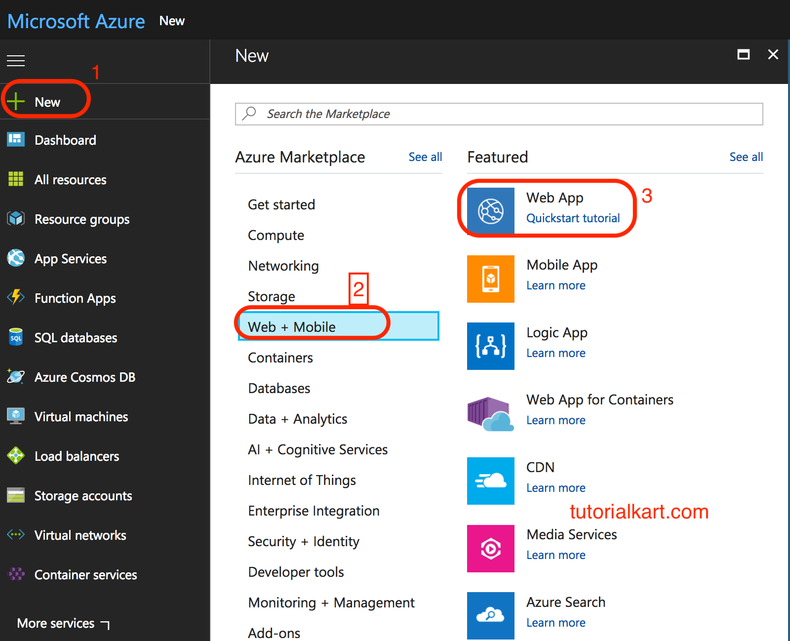 How to create an Azure Web App ? Deploying Empty Web App