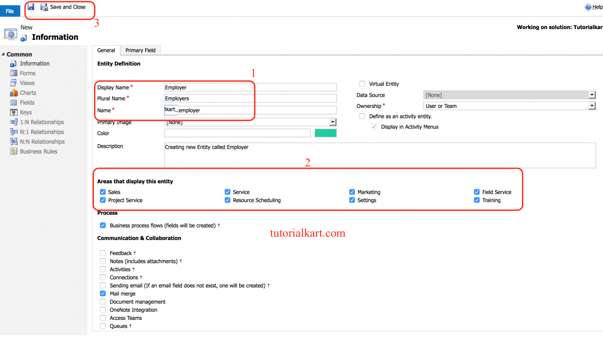 How To Create An Entity In Microsoft Crm
