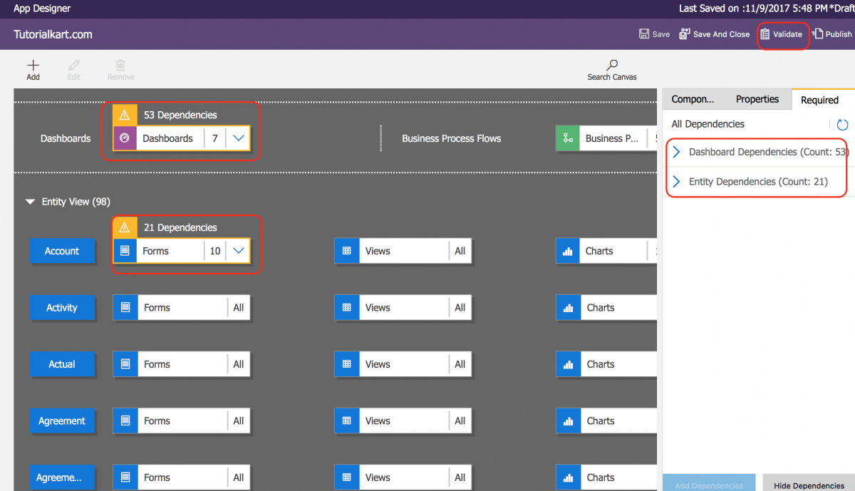 How to Add Entity Assets and artificat to Dynamics 365 App