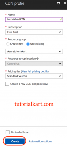 Microsoft Azure CDN - Content Delivery Network, Azure CDN endpoint
