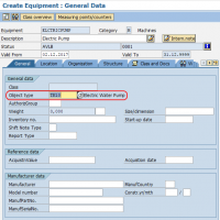 SAP PM - How to Create Equipment in SAP
