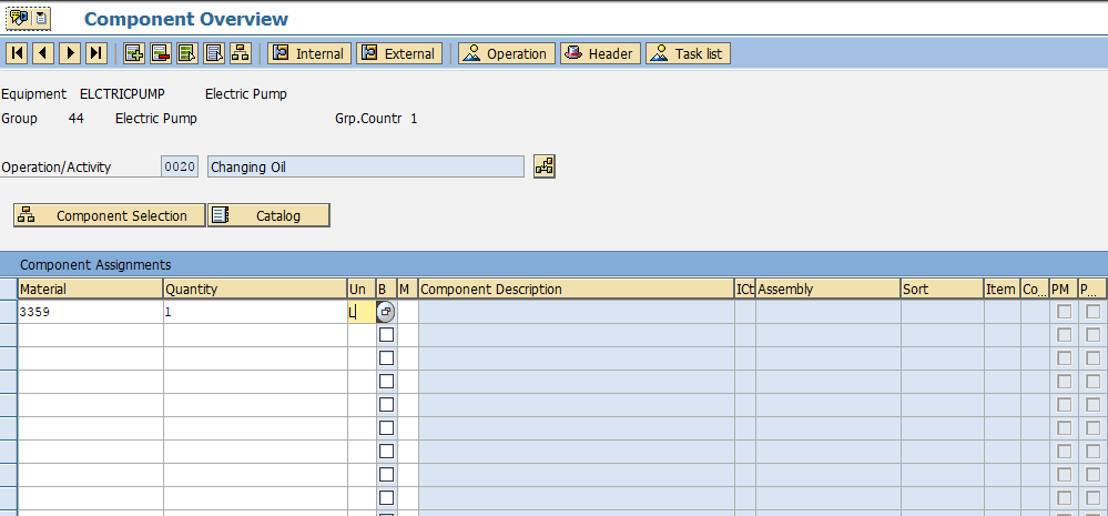 SAP PM Create Task List For Equipment In SAP