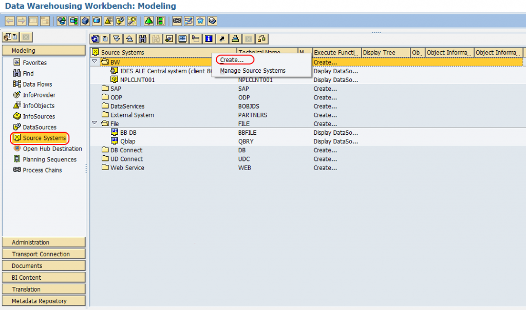 SAP BW - How to Create Flat File Source System in SAP - TutorialKart