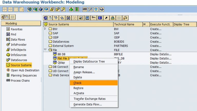 SAP BW - How to Create Flat File Source System in SAP - TutorialKart