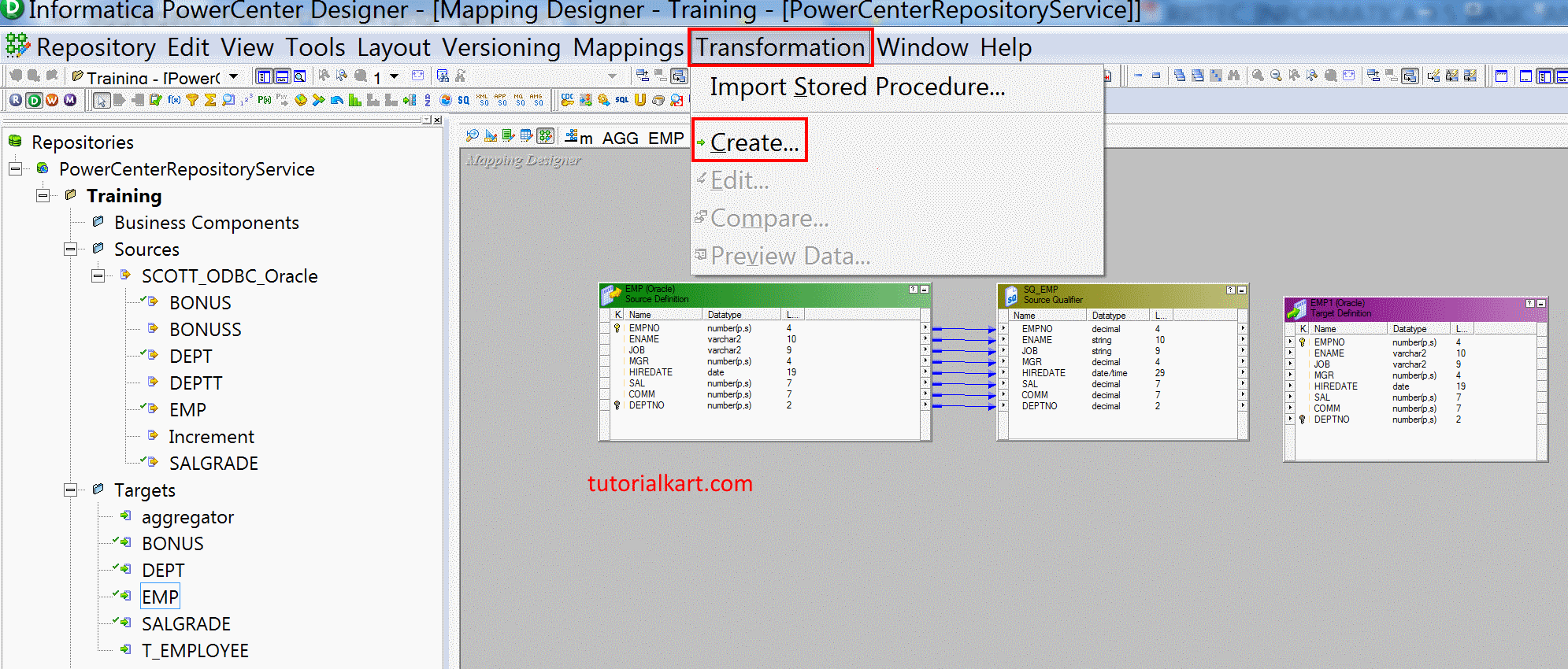 Informatica Transformations Create Aggregator Transformation