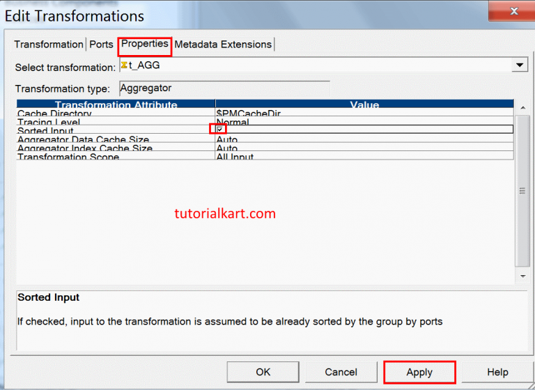 Informatica Transformations - Create Aggregator Transformation