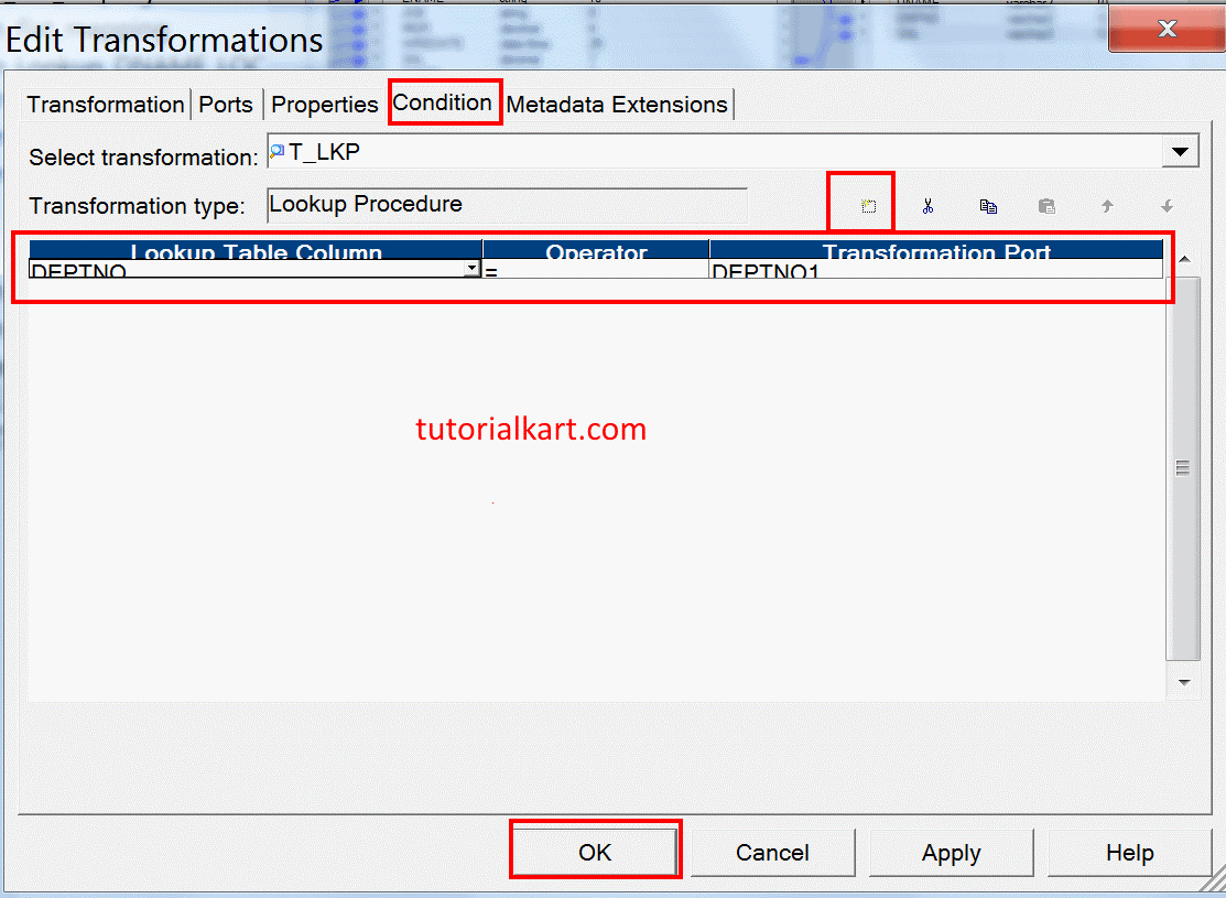 Lookup Transformation in Informatica | Examples - TutorialKart