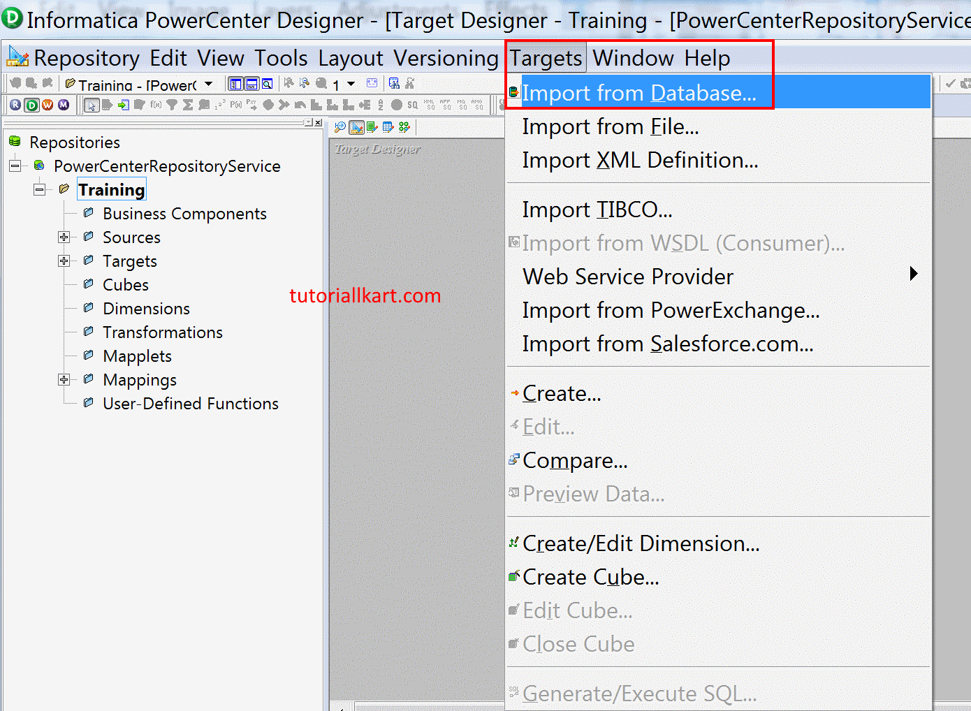 Target Designer In Informatica Import Target Table From Database