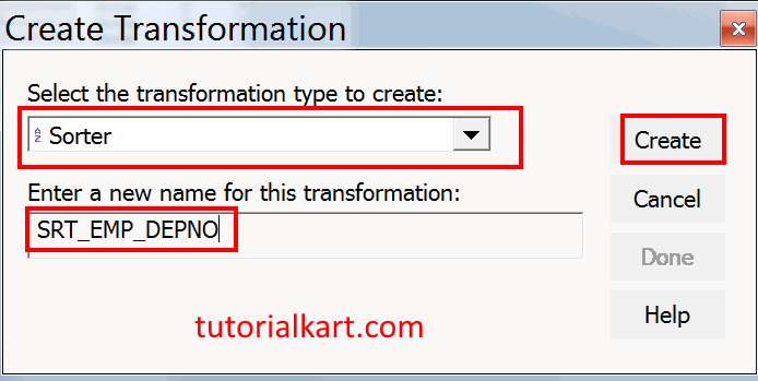 Sorter Transformation in Informatica - Sorting data