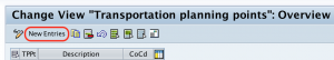 SAP SD - Maintain Transportation Planning Point in SAP
