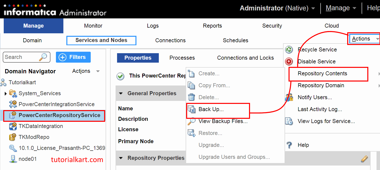 Informatica PowerCenter Repository Backup & Restore - Step by Step Informatica PowerCenter Repository Backup & Restore - Step by Step