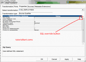 Source Qualifier Transformation in Informatica - Example