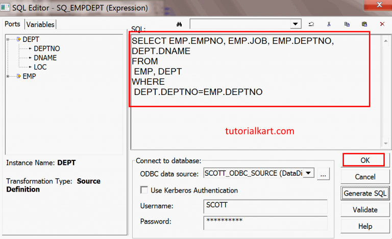 Joiner Transformation In Informatica