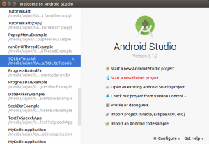 Flutter - Basic Application - Android Studio - Example