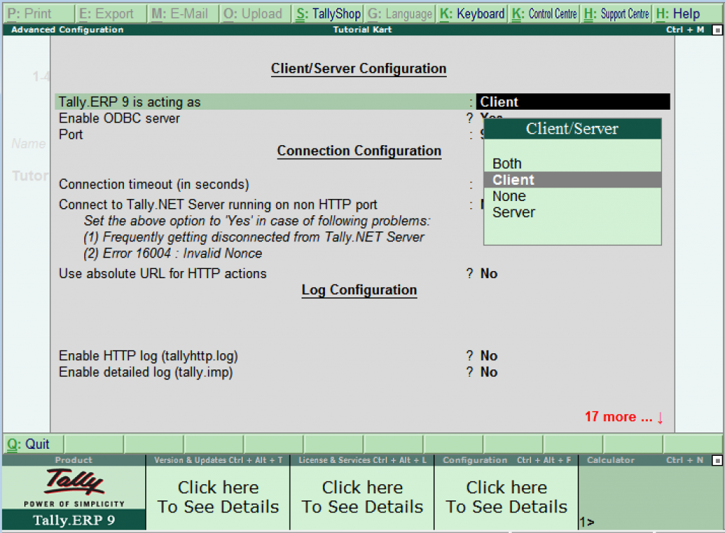 Configurations In Tally ERP 9 F12 Configuration TutorialKart