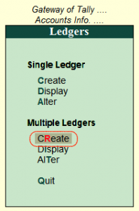 How to Create Ledgers in Tally (Multiple Ledgers)