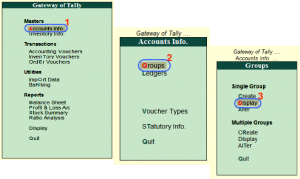 How to Create Group in Tally and How to Alter & Display