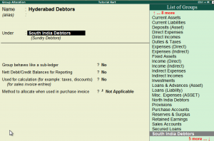 How to Create Group in Tally and How to Alter & Display