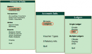 How to Create Single Ledger in Tally