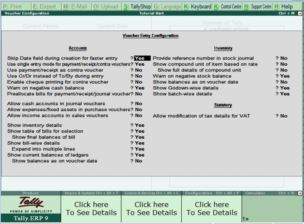 Configurations In Tally ERP 9 F12 Configuration TutorialKart Configurations In Tally ERP 9 F12 Configuration TutorialKart