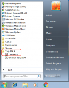 How to Start Tally ERP 9 Software on Computer