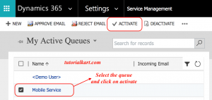 Customer service queues in Dynamics 365