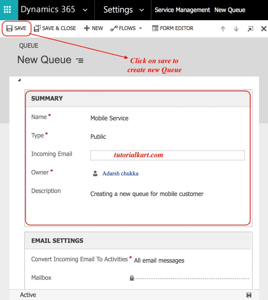 Customer service queues in Dynamics 365