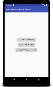 How to Disable All Caps in Android Button